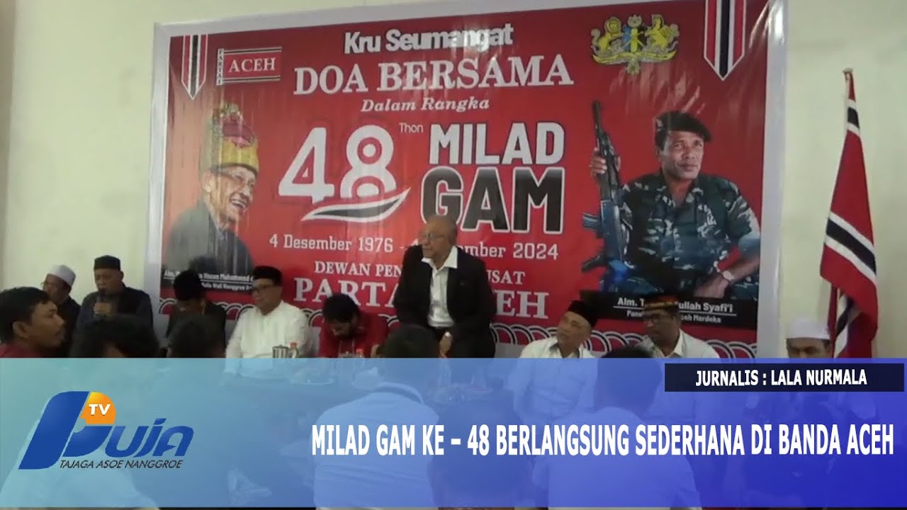 Milad GAM Ke – 48 Berlangsung Sederhana Di Banda Aceh - YouTube