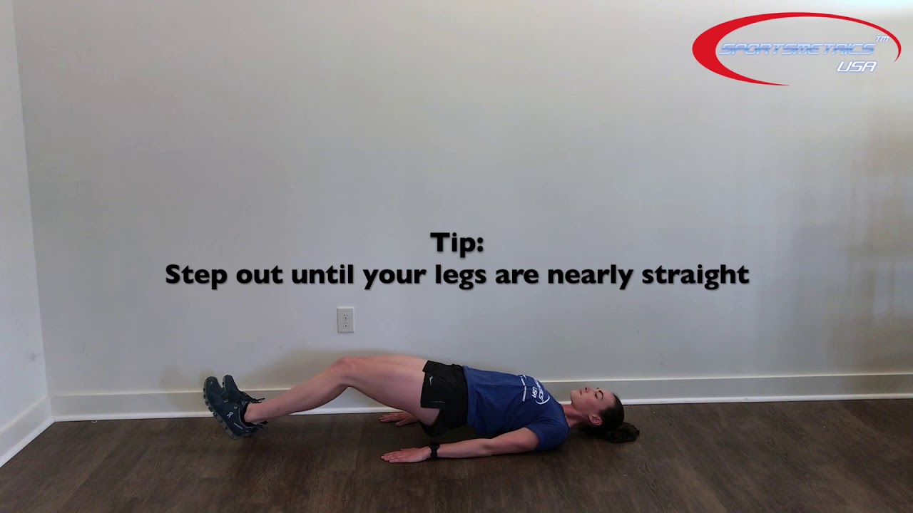 Sportsmetrics WIPP Walk Out Hamstring Bridge - YouTube