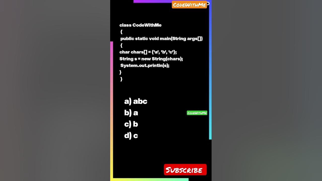 Java Quiz 9daily Quizcodewithcstrending Coding Youtube Shorts Java Ytshorts