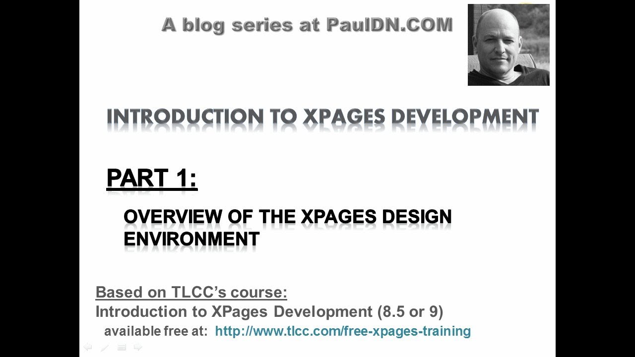 Part 1 - Overview of the XPages Design Environment - YouTube