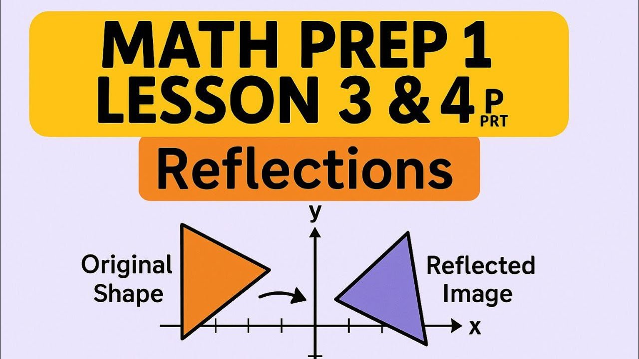 Math prep 1 / lessons 3-4 part 1 / Reflections / ماث أولى إعدادى - YouTube