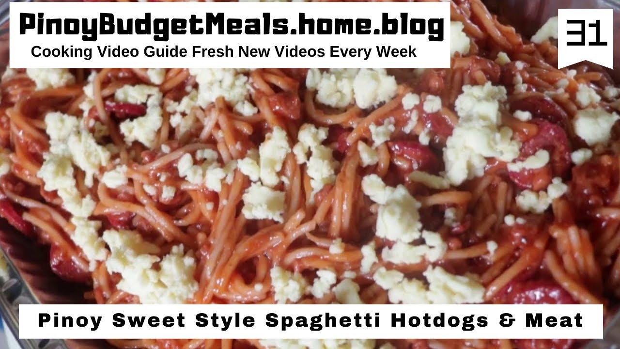 How to make Pinoy Sweet Spag like Jolly Spaghetti Filipino Style meal ...