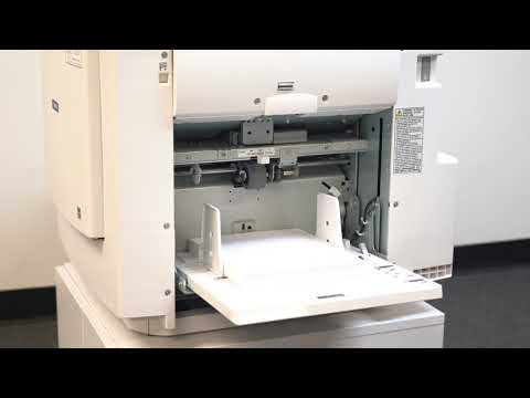 How to Put Paper in your Savin DD 3334 Duplicator - YouTube