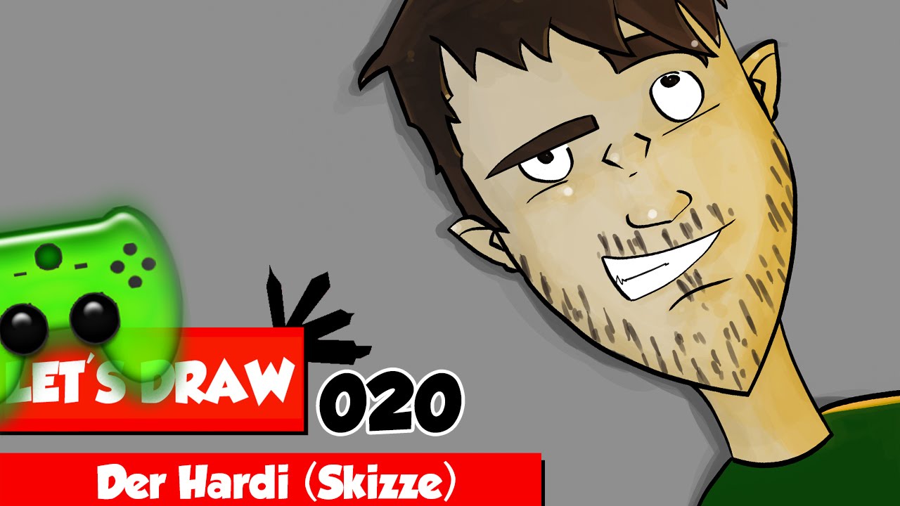 LET'S DRAW #020 - Der Hardi (Skizze) | Fan Art [HD] - YouTube