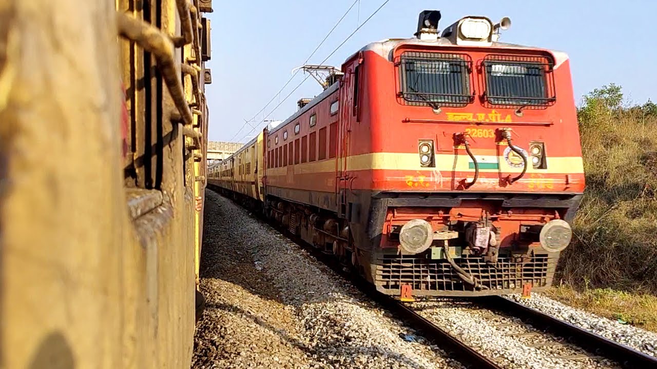 [19 in1] On-Board Fastest Day & Midnight Crossing Trains | Lalbagh ...