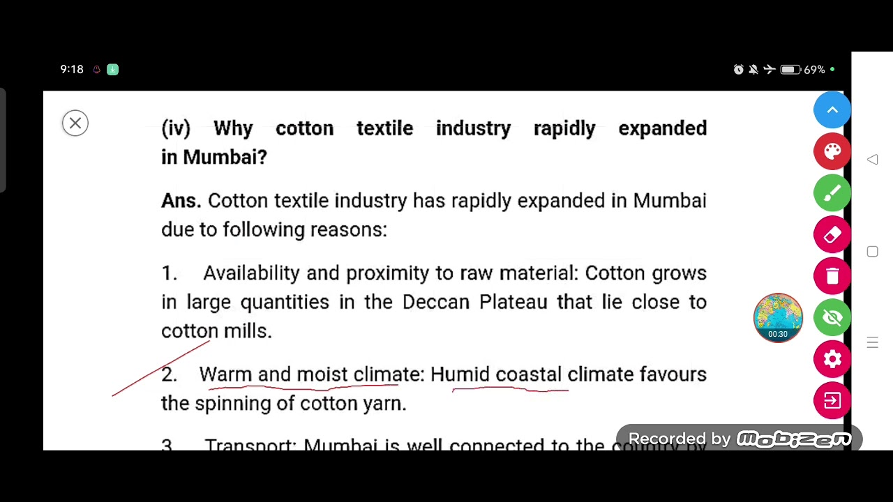 Why cotton textile industry rapidly expanded in Mumbai? - YouTube
