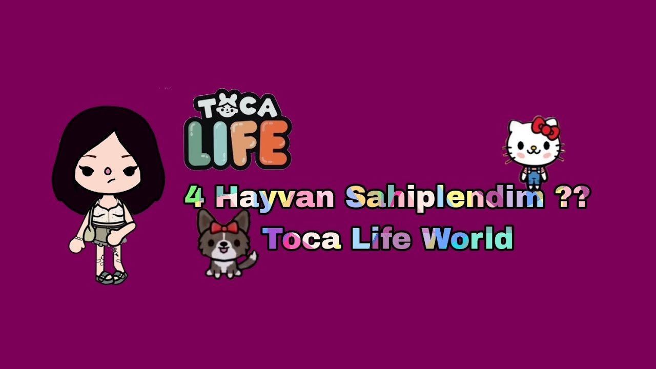 4 HAYVAN SAHİPLENDİMMM??? ( Dog or Cat ?) Toca Life World - YouTube