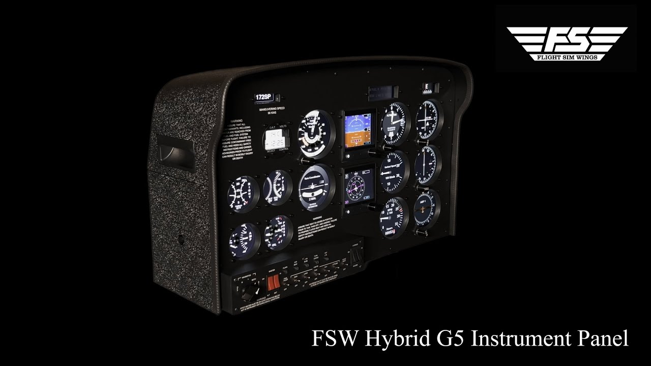 FSW Hybrid Garmin-style Dual G5 Instrument Panel - YouTube