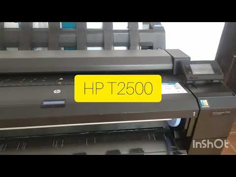 HP designjet T2500 - YouTube