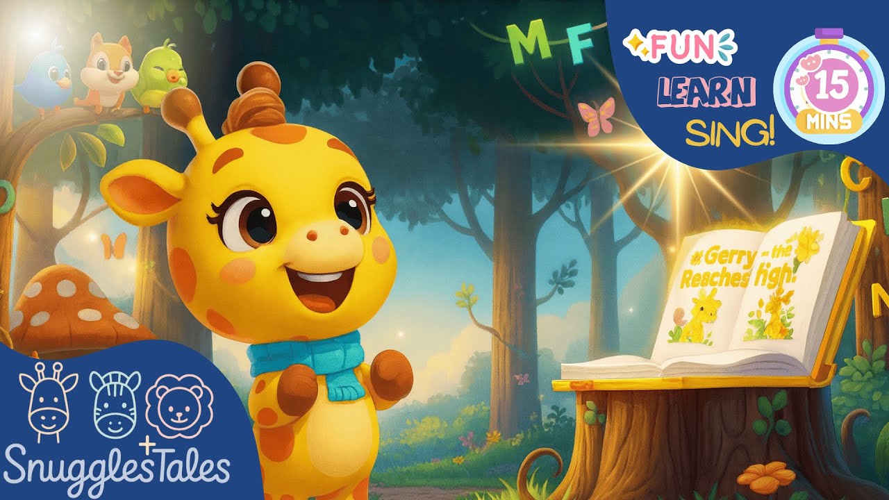 Gerry the Giraffe | 15 Mins Fun Learning Songs for Toddlers & Preschool ...