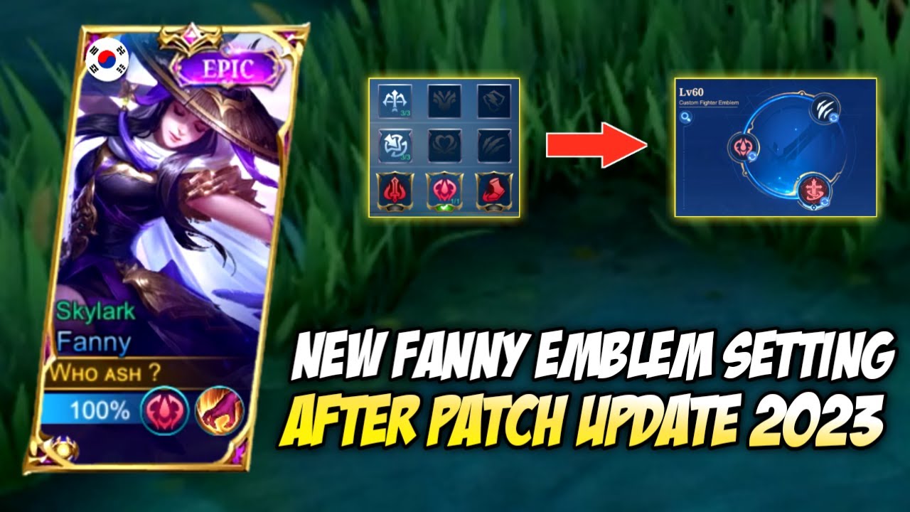 NEW FANNY EMBLEM SETTING AFTER PATCH UPDATE 2023 | MOBILE LEGENDS - YouTube