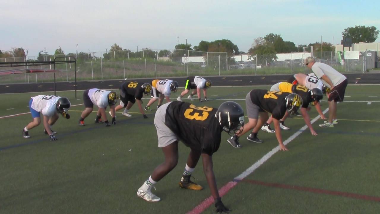 Burnsville Defensive Line Technique and Drills - YouTube