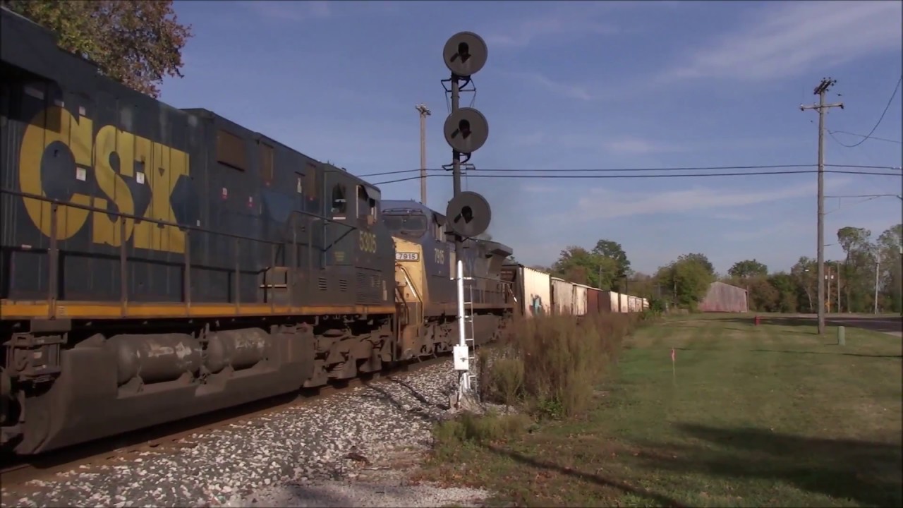 CSX Q335 Through Williamston With CSX 7792 Leading And A Nice K5H - YouTube