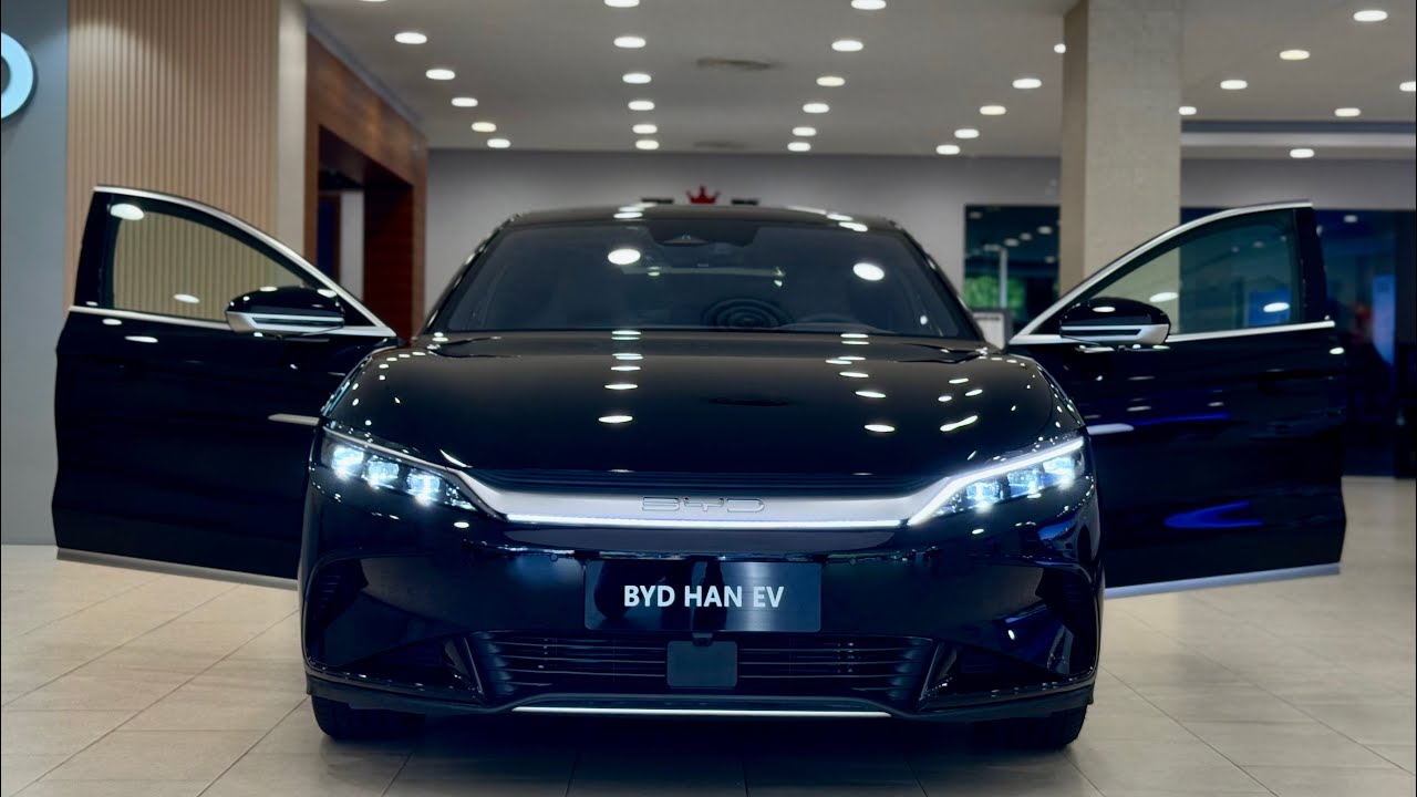 New BYD HAN - Supreme Luxury Electric Sedan (Space Black) - YouTube