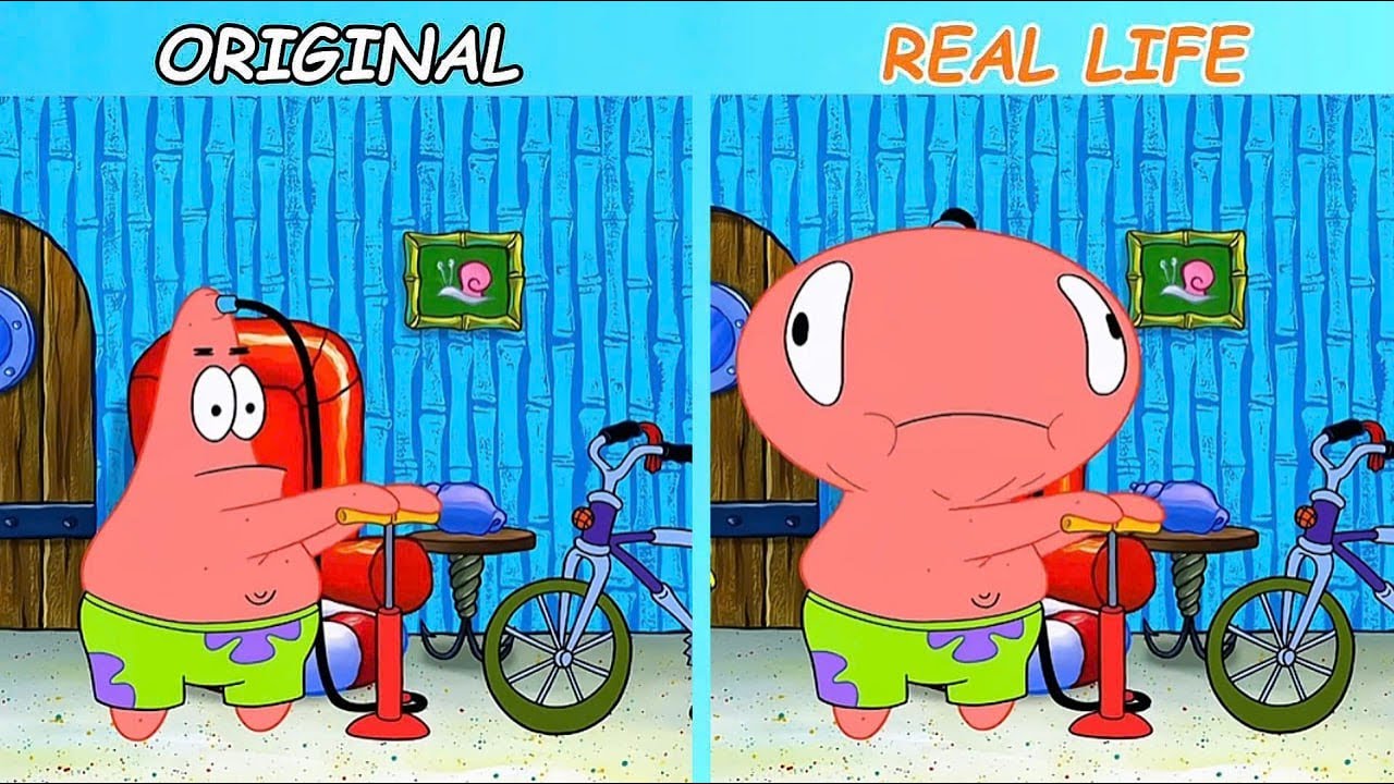SpongeBob Mutant | SpongeBob Original vs Real life | SpongeBob ...