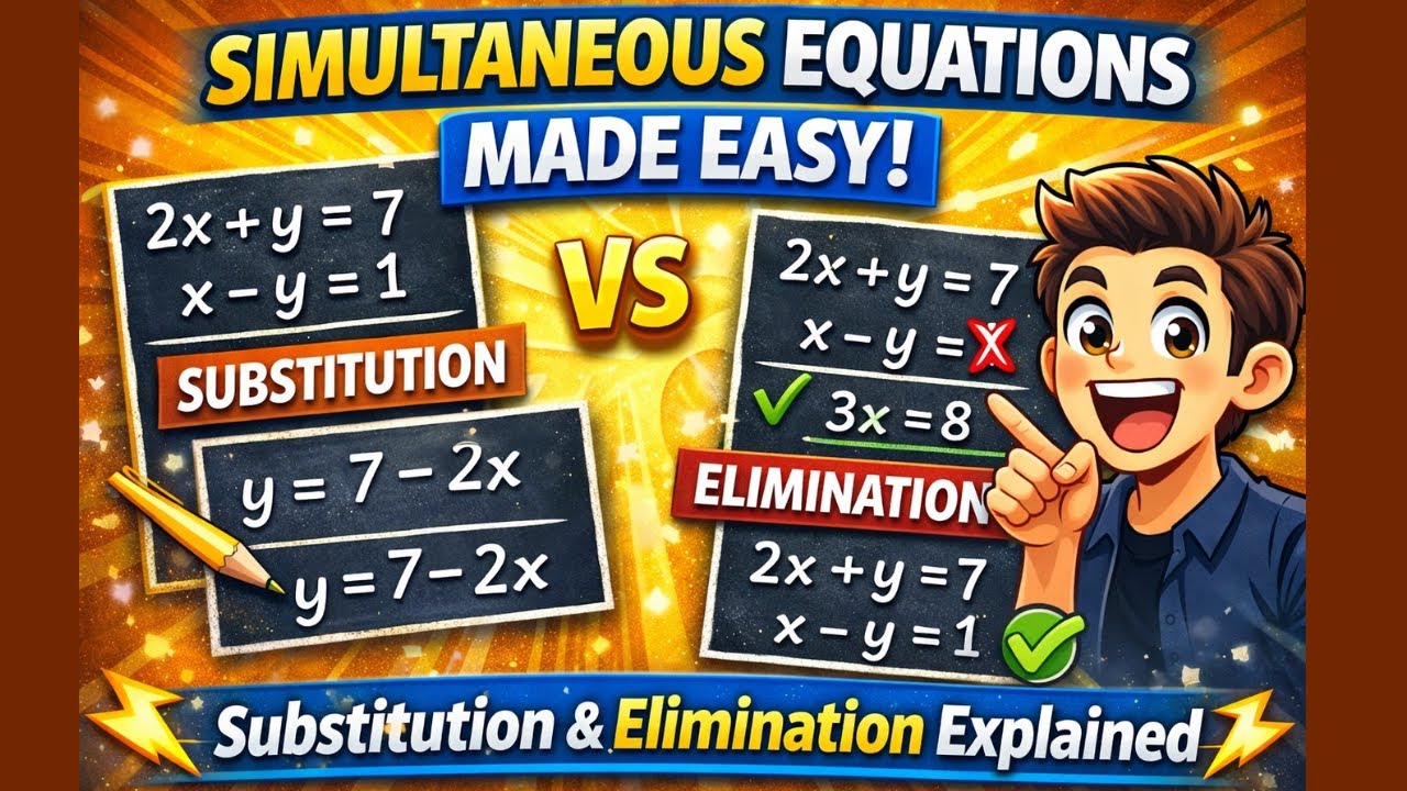 Solve Any Simultaneous Equation Easily (No Confusion!) - YouTube