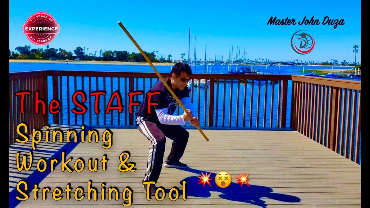 Bo Staff Spinning 4 Workouts & Stretches 4 Flexibility 💪Awesome Weapon for Self Defense 🥋 - YouTube