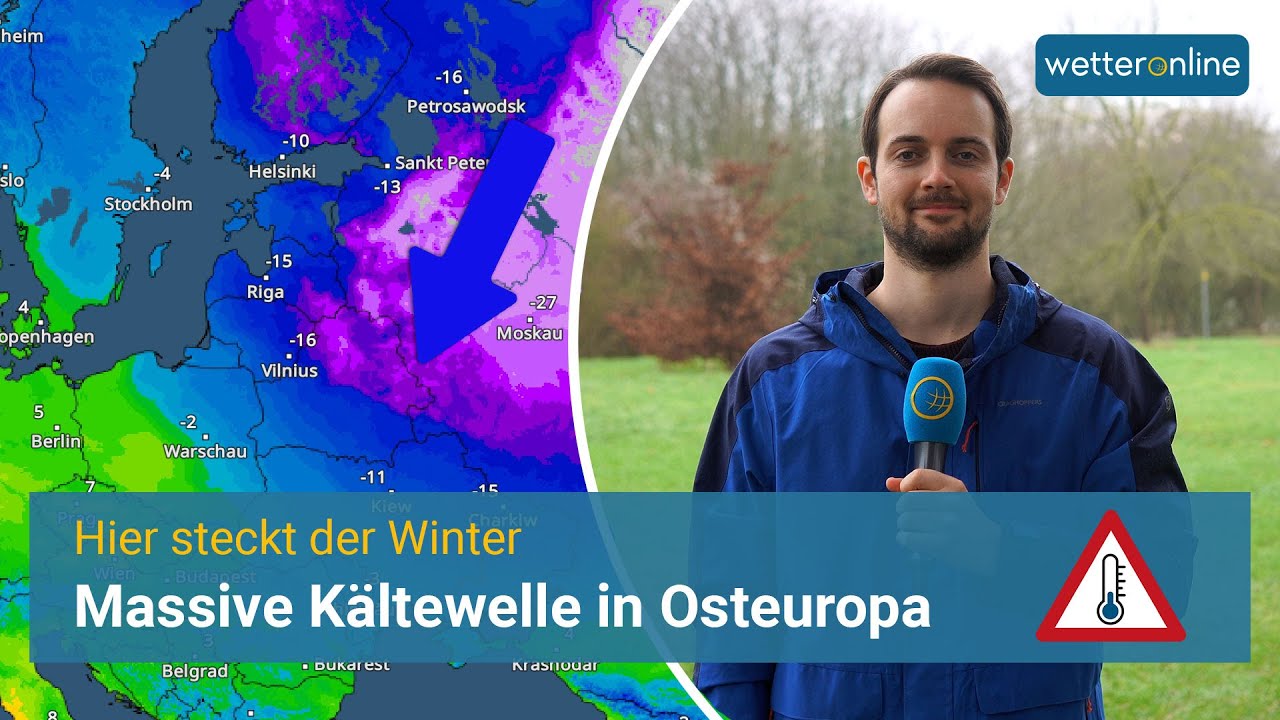 Minus 30 Grad - Massive Kältewelle in Osteuropa - YouTube