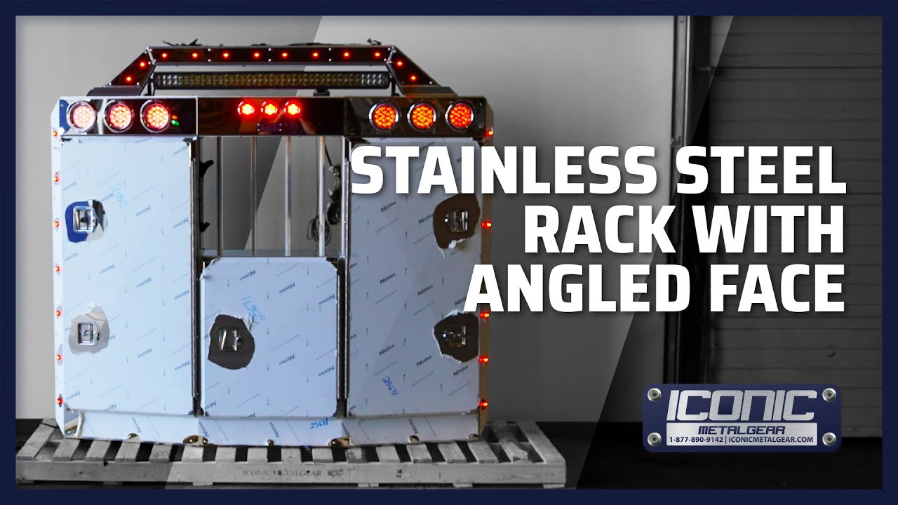 Stainless Steel Enclosed Headache Rack with Angled Face - PRODUCT TOUR ...