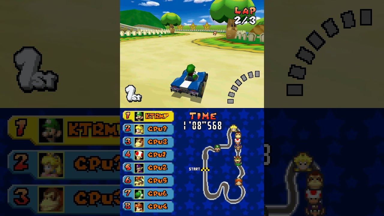 MKDS GCN Mario Circuit Re-touches - YouTube