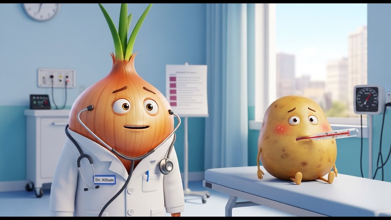“Kind Onion Doctor Helps Potato Recover 🧅🥔 | Heartwarming Cartoon Story ...