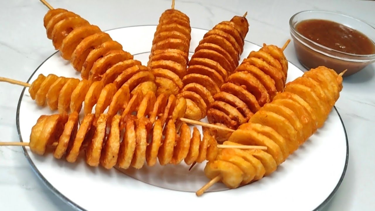 মেশিন ছাড়াই রেস্টুরেন্ট স্টাইলে Potato Spiral || Potato Spiral Recipe ...
