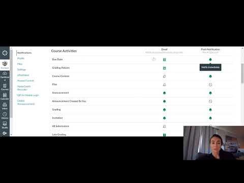 Setting Up Canvas Notifications - YouTube