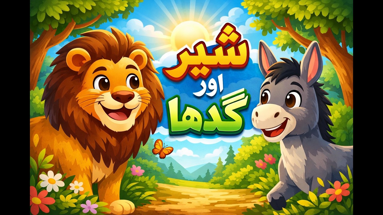The Foolish Donkey Story | The Lion The Fox And The Donkey Story | Mery ...