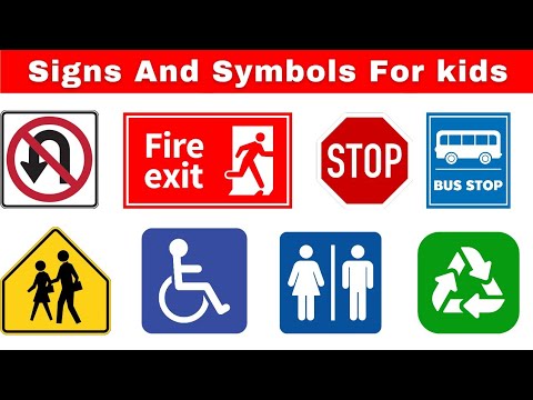 Signs And Symbols For Kids | Signs And Symbols Vocabulary For Beginners ...