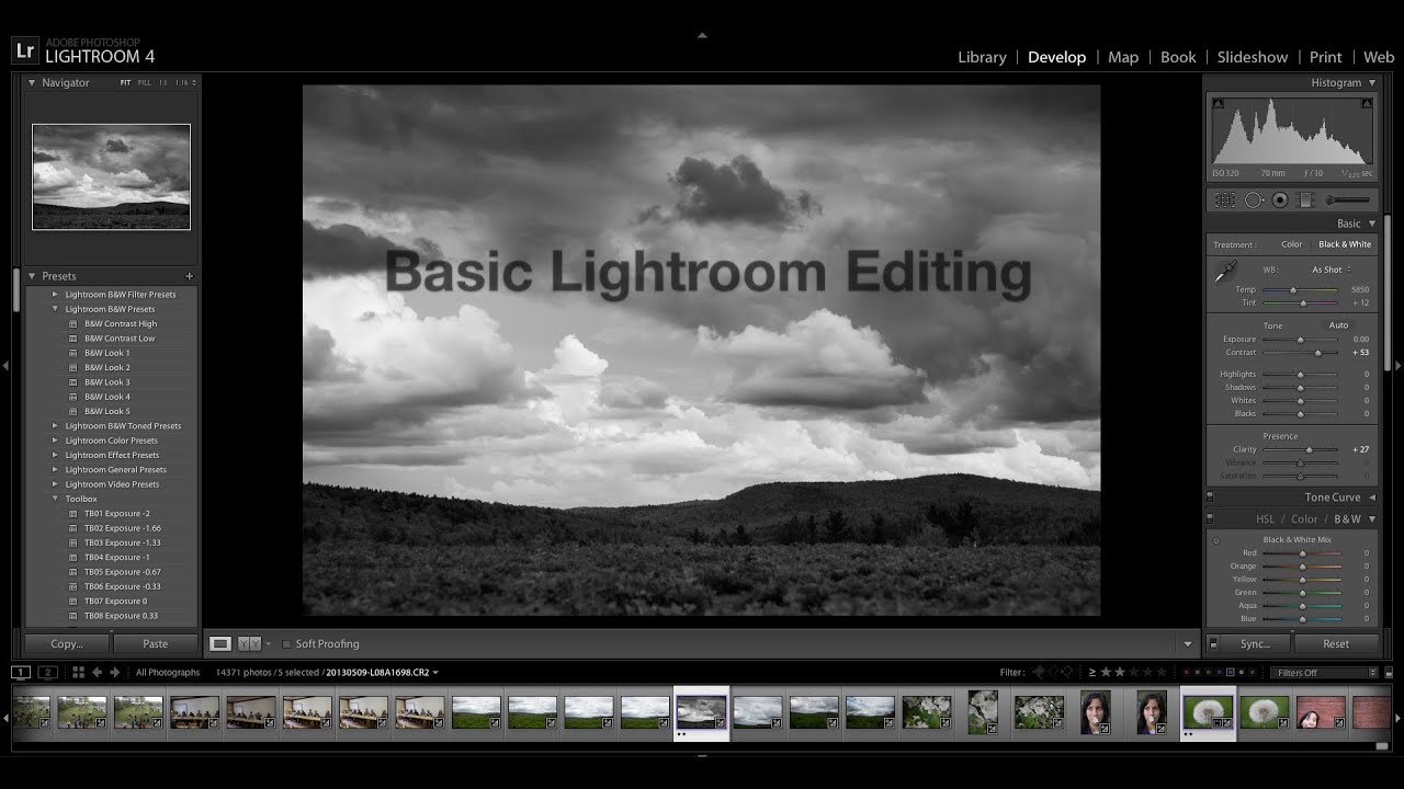 Lightroom Editing - Basic Walkthrough - YouTube