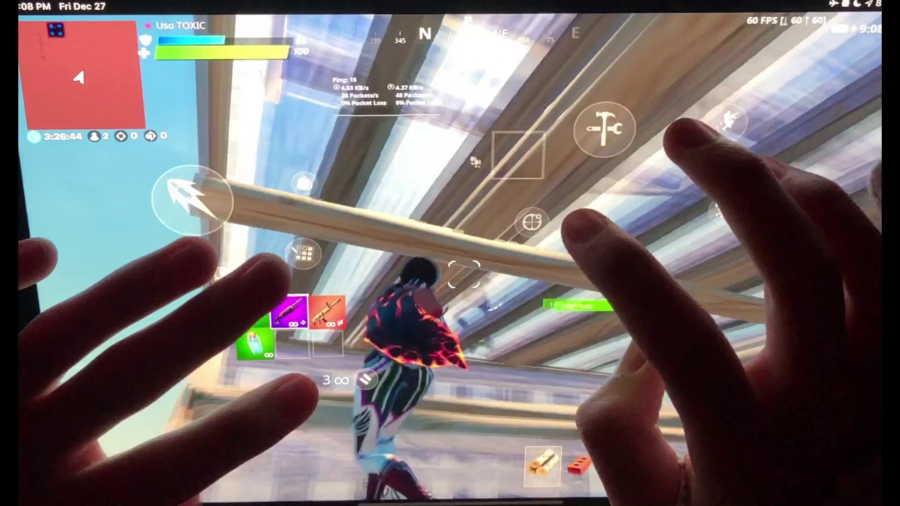 8 FINGER CLAW | FORTNITE MOBILE HANDCAM - YouTube