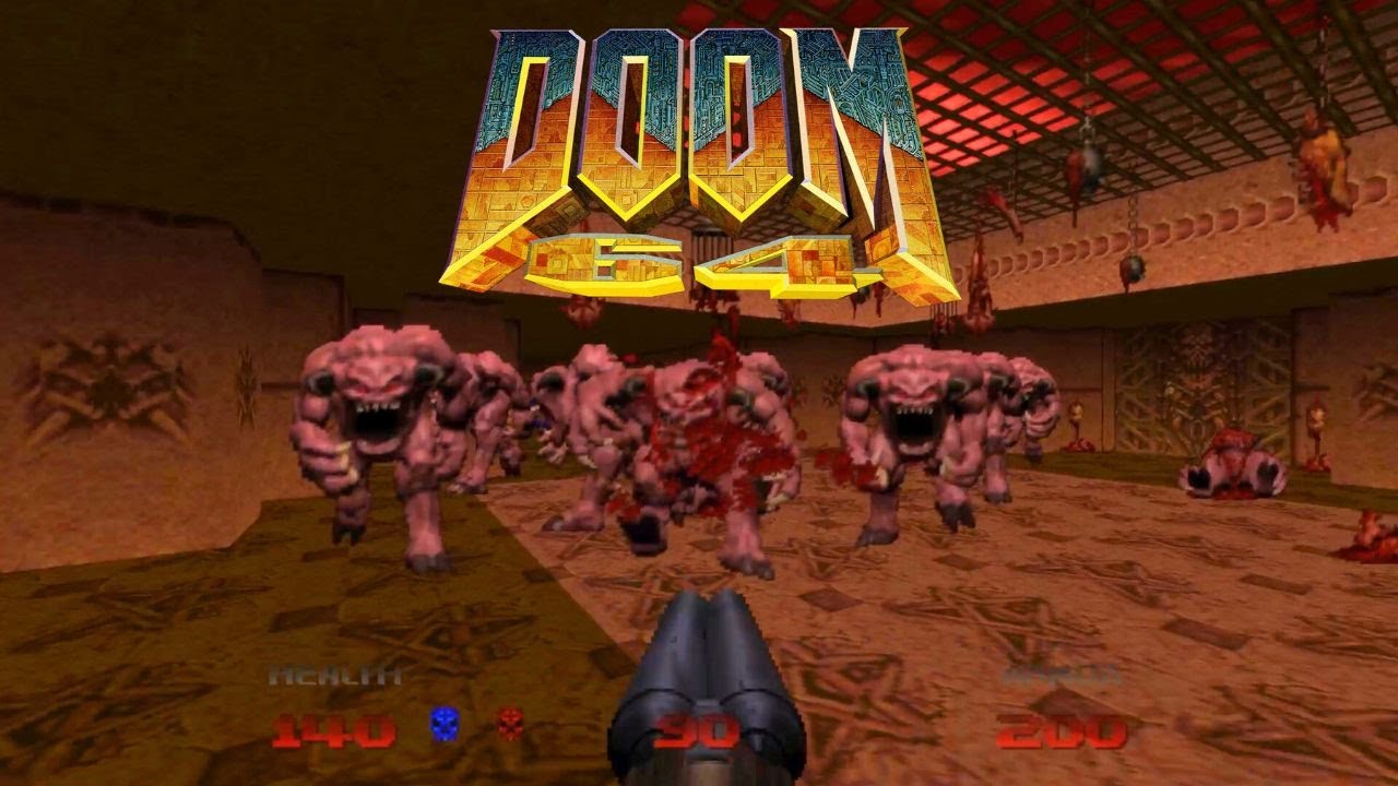 Doom 64 Part 6 Twelve Angry Pinkies - YouTube