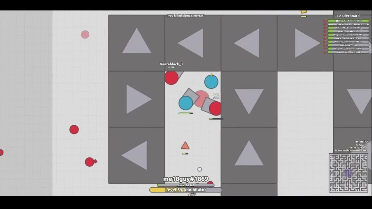 EPIC KILLS THROUGH THE WALL!!! | Arras.io magic maze - YouTube