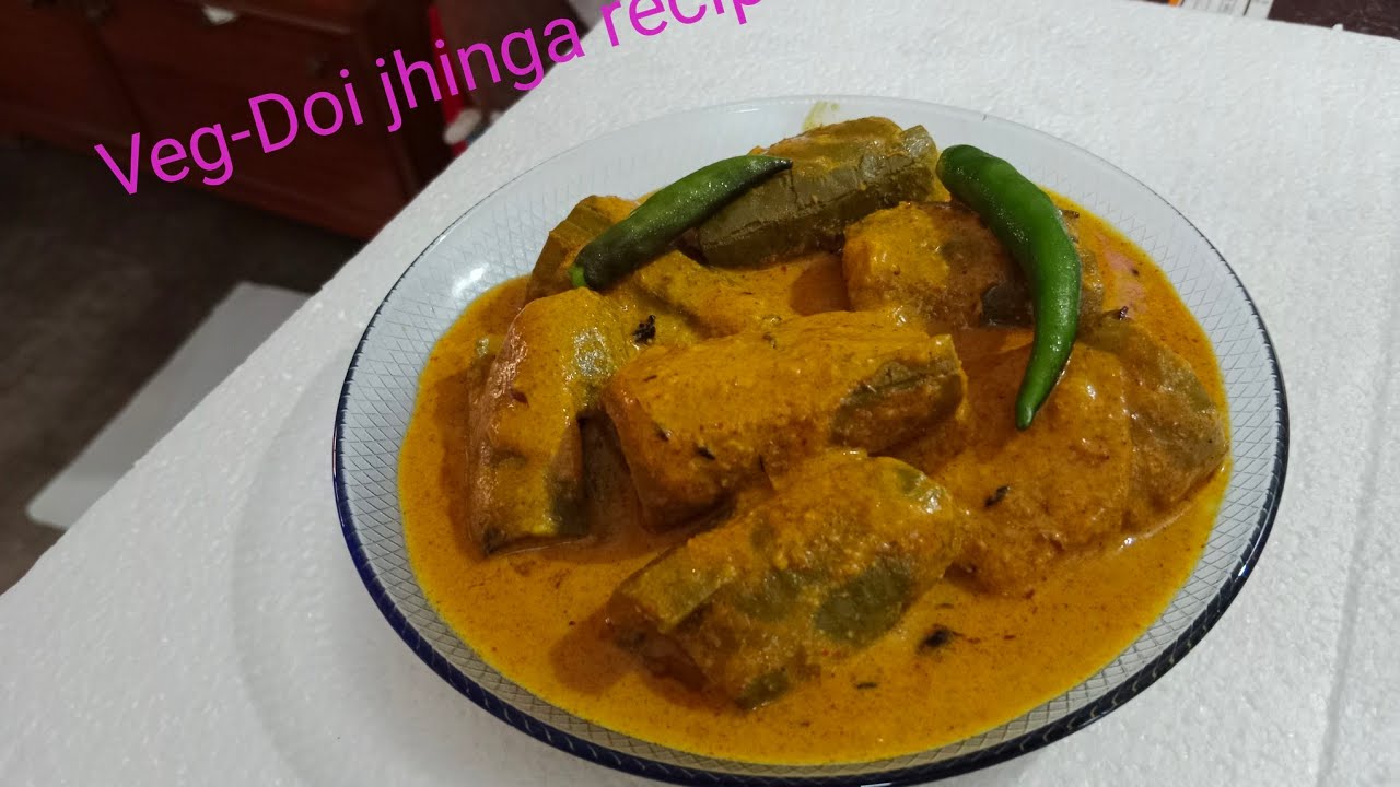 Veg-Doi Jhinga recipe| New style| Easy method| KRISHNA's MEAL - YouTube