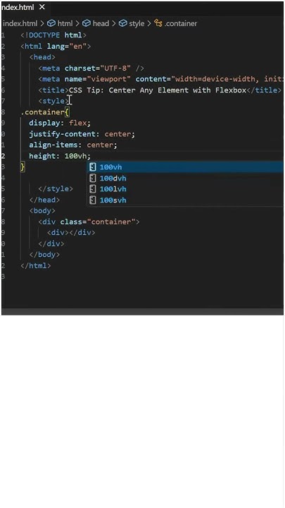 Re CSS Tip# Center Any Element with Flexbox #JavaScript #TipForToday #ResponsiveDesign # ...