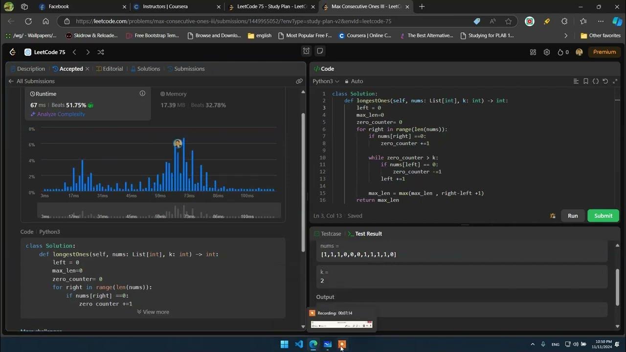 1004 Max Consecutive Ones III بالعربي - YouTube
