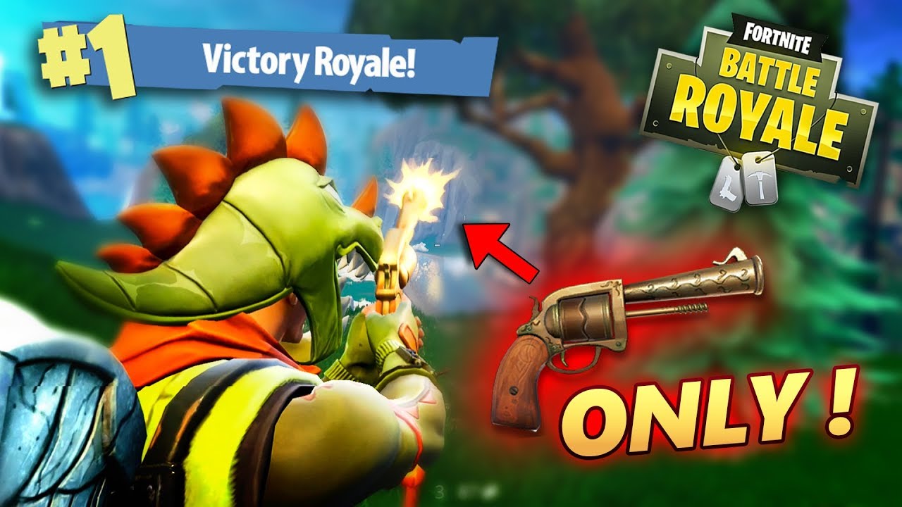 *EPIC* REVOLVER ONLY CHALLENGE!! - Fortnite Battle Royale (met vThorben ...