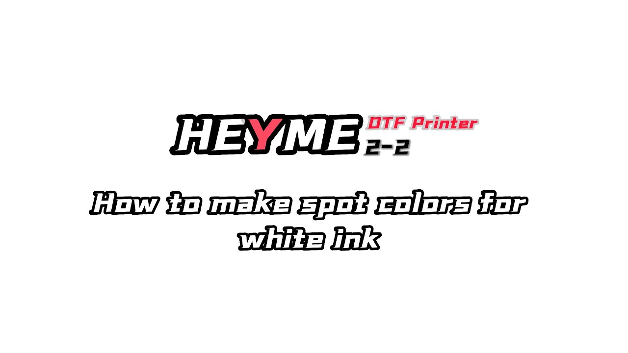 How to make spot colors and set printing parameters, - YouTube