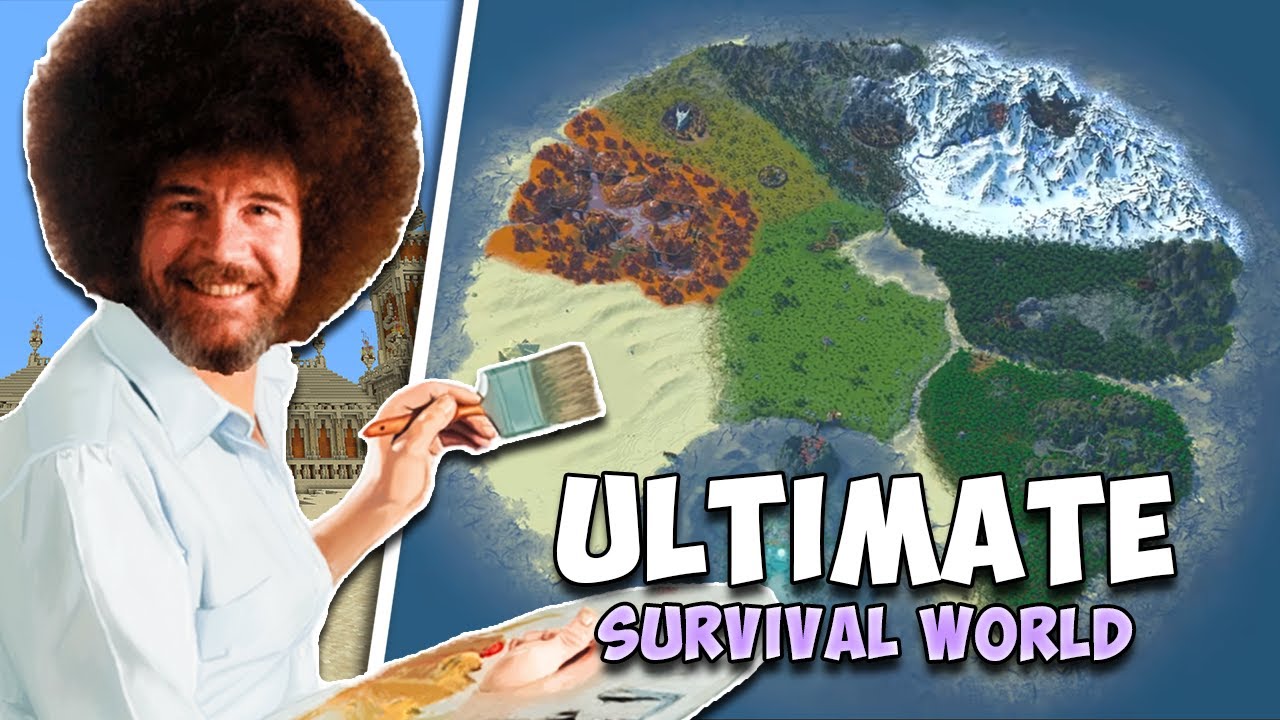 Finding Bob Ross in the Ultimate Survival World in Minecraft #11 - YouTube