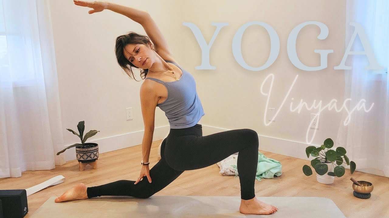 45 MIN YOGA FLOW | Full Body Vinyasa Yoga To Release Tension - YouTube