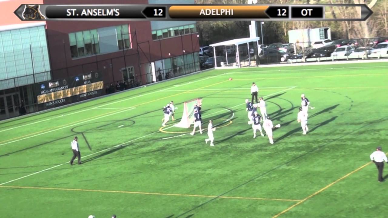 Adelphi University Men's Lacrosse vs. Saint Anselm 4-6-16 - YouTube