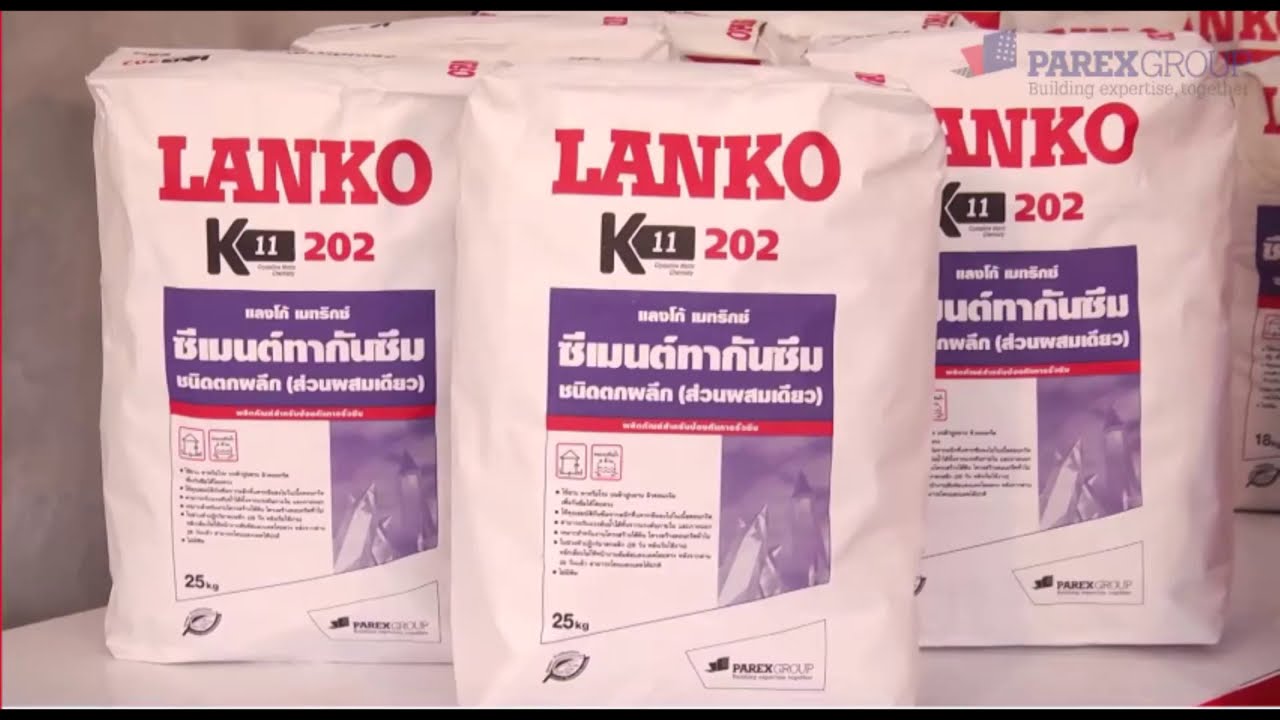 Vữa Chống Thấm Tinh Thể Thẩm Thấu Gốc Xi Măng Lanko K11 Matryx 202 Bảo ...