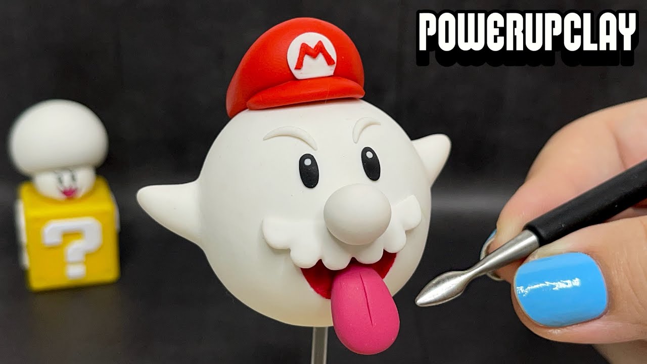 Making Boo Mario from Super Mario | Polymer Clay - YouTube