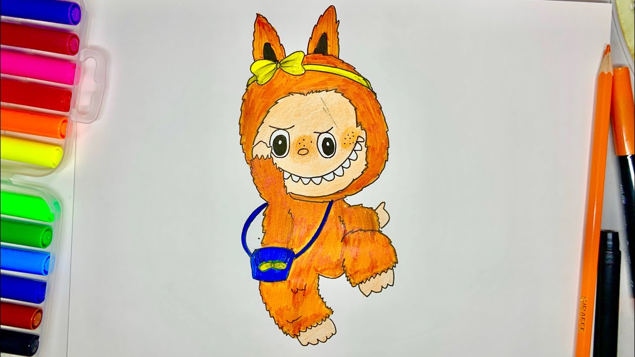 ងាយៗរបៀបគូររូបឡាប៊ូប៊ូ | How to drawing Labubu | Drawing by Sokphal - YouTube