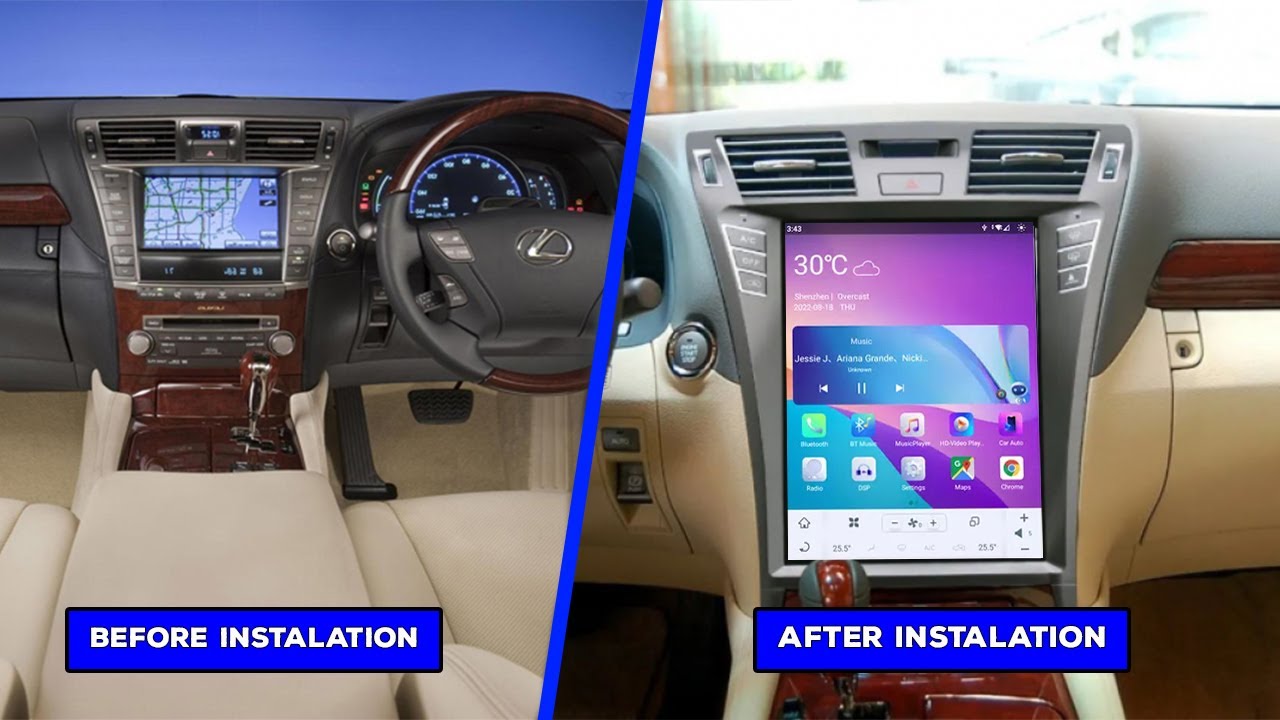LEXUS LS 460 HEAD UNIT ANDROID 12 INCH TESLA LEXUS LS 460 - YouTube