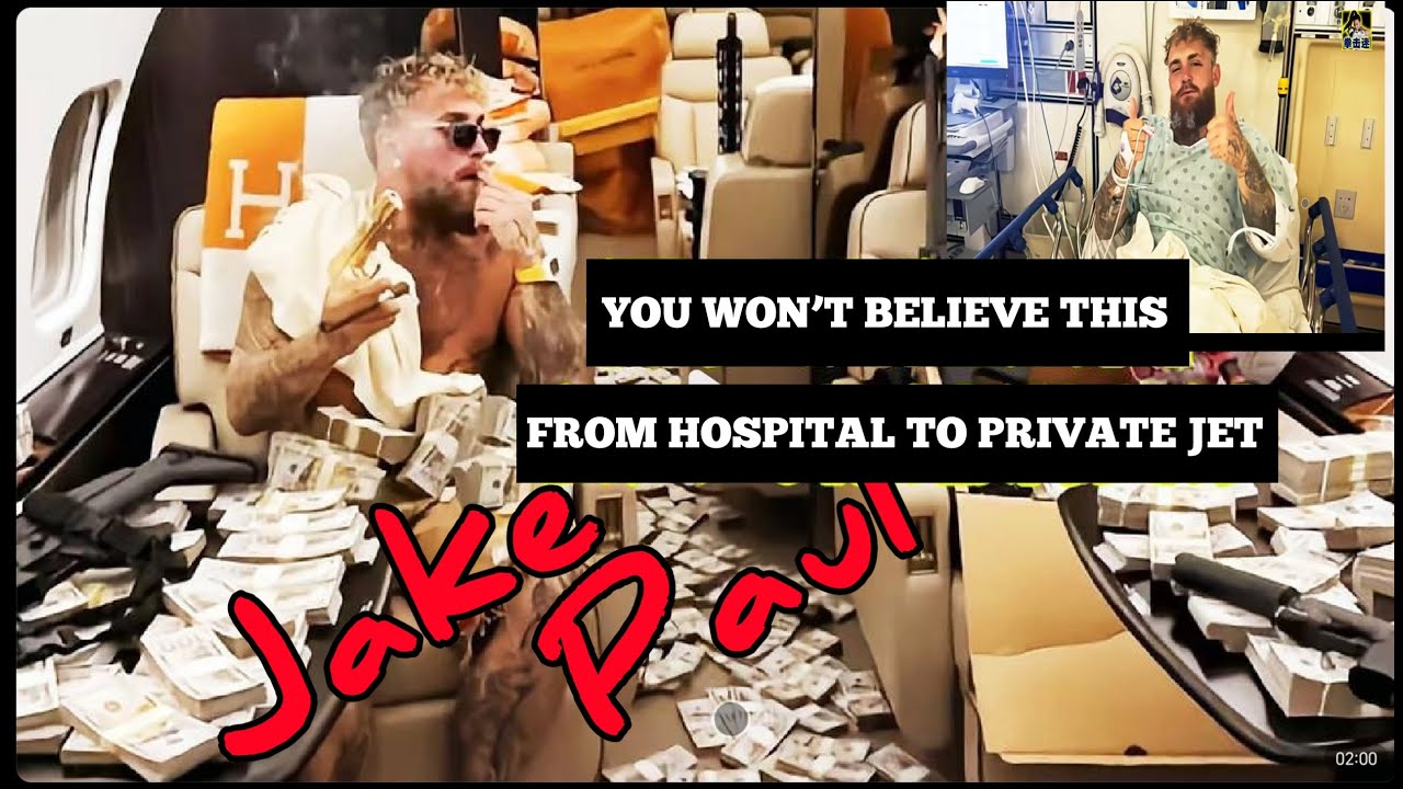 Jake Paul Released From Hospital — Private Jet, Dollars & Cigars! - YouTube