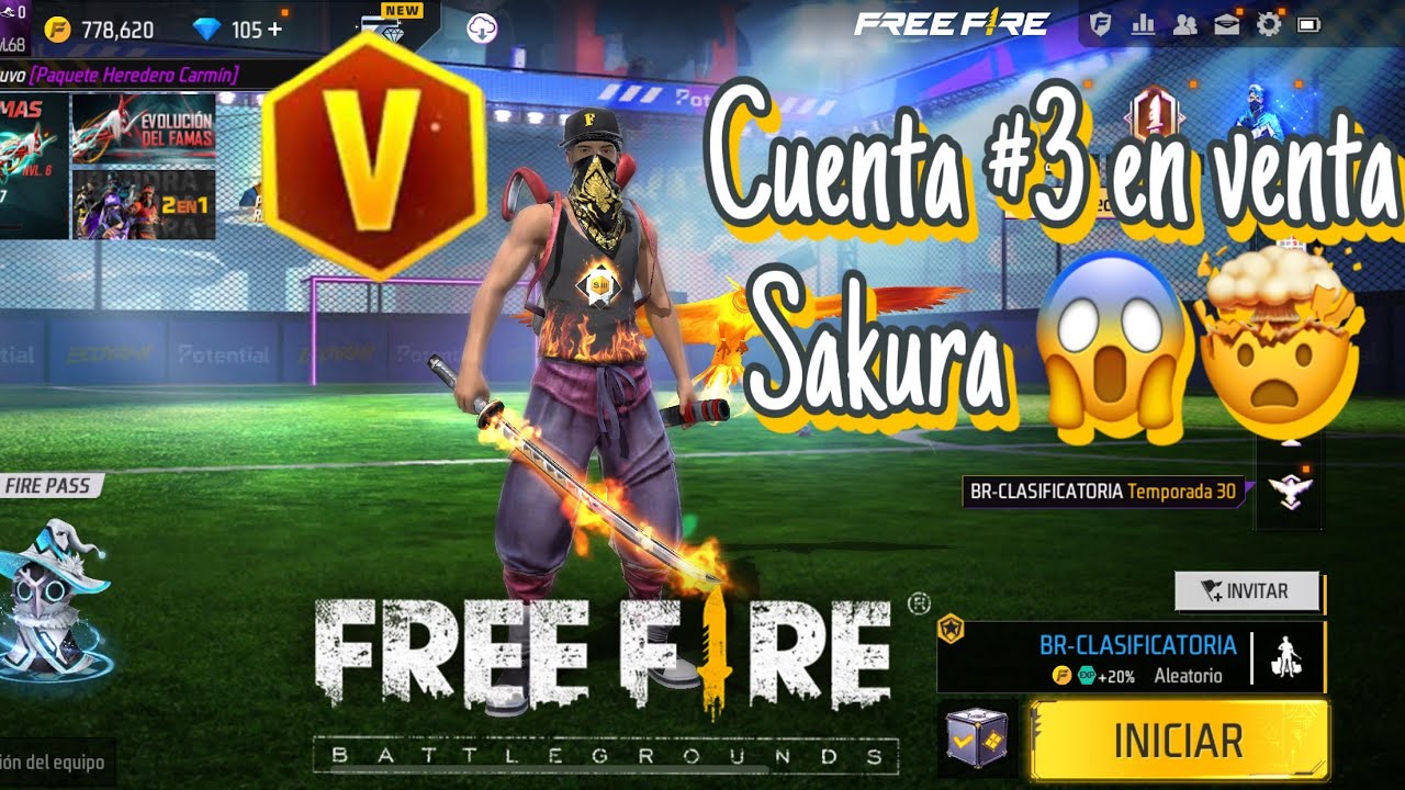 CUENTA SAKURA EN VENTA |Free fire 😱🤯 #freefire #freefireshorts - YouTube