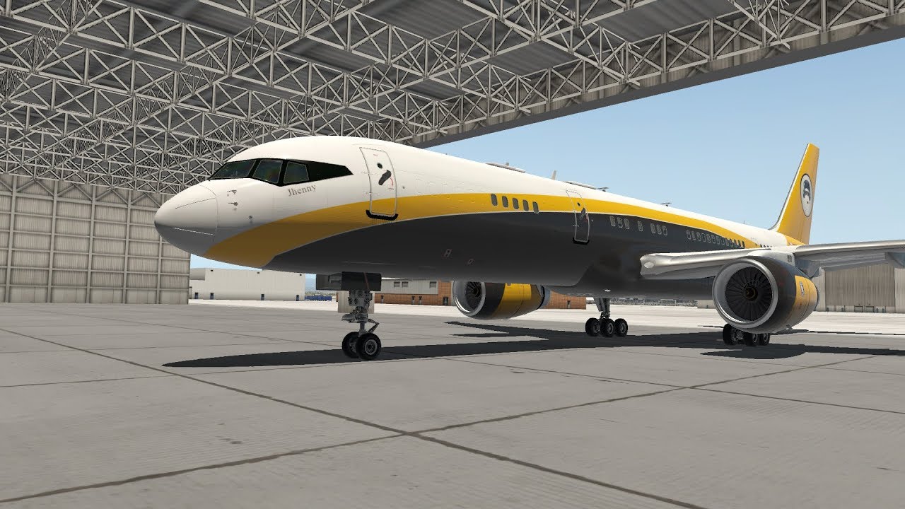 Xplane11 | Private Livery and Fly By | B757 | Los Angeles to Orlando ...