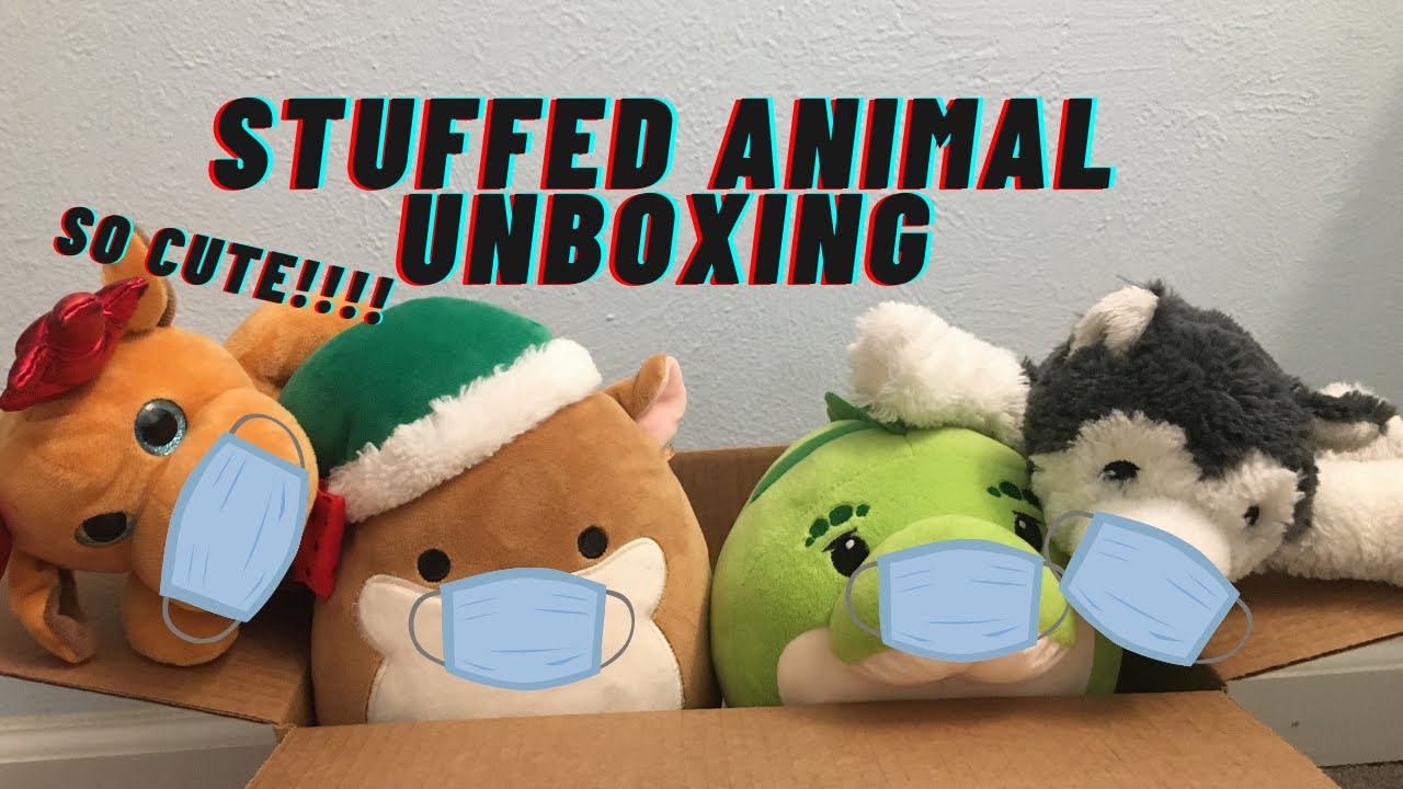 STUFFED ANIMAL UNBOXING- SO COOL!- Unboxing With Max - YouTube