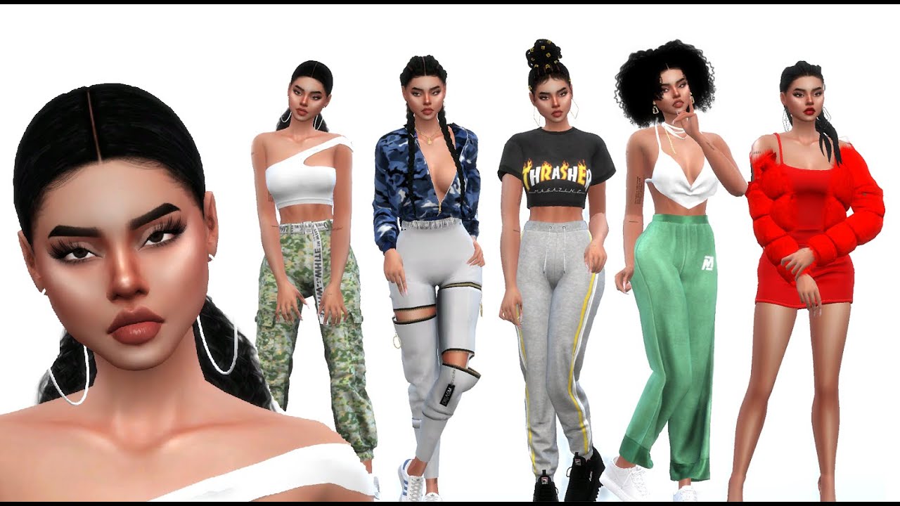 Sims 4: LOOKBOOK "Ghetto Street Style" - YouTube